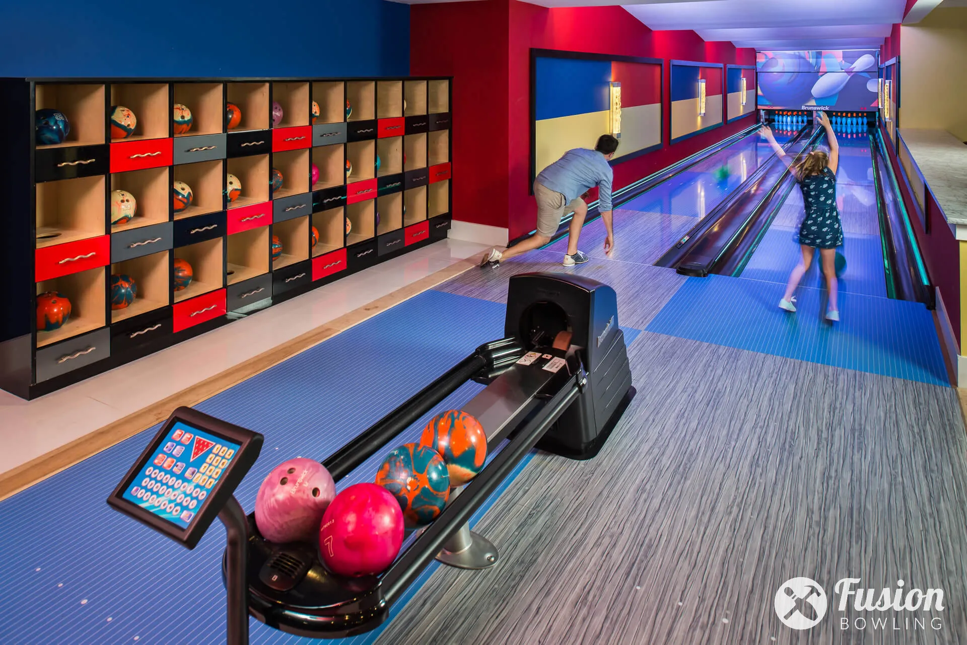 Storage Ideas | Fusion Bowling | Home Bowling Alley Installation Contractor